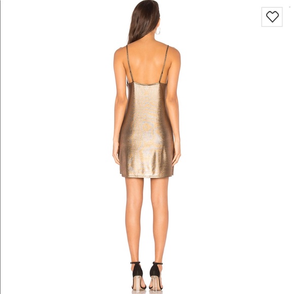 Dresses | Gold Metallic Mini Dress | Poshmark